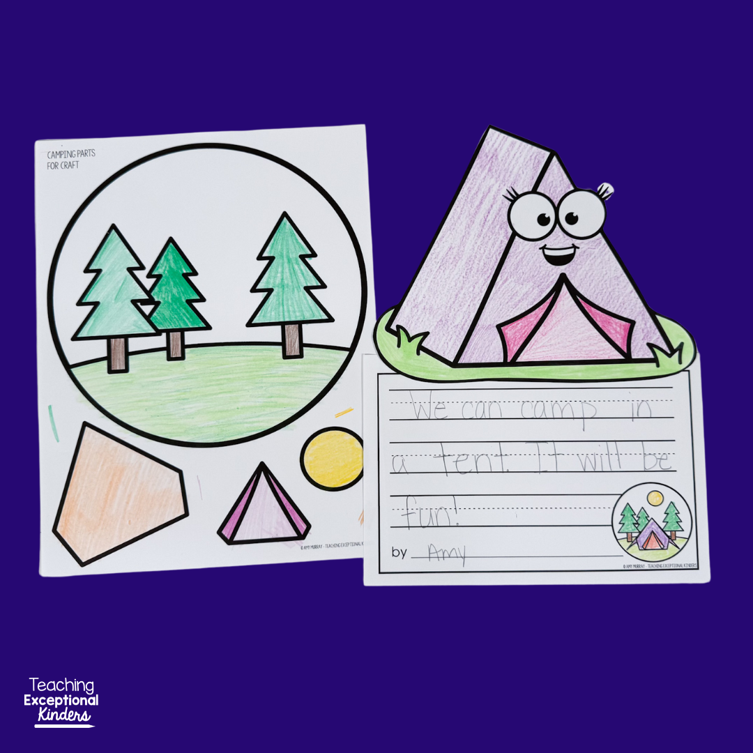 Camping Writing Craft – Kindergarten Toolbox