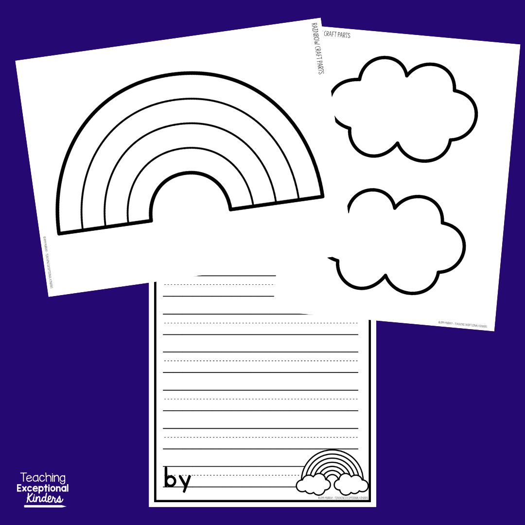 Rainbow Writing Craft – Kindergarten Toolbox