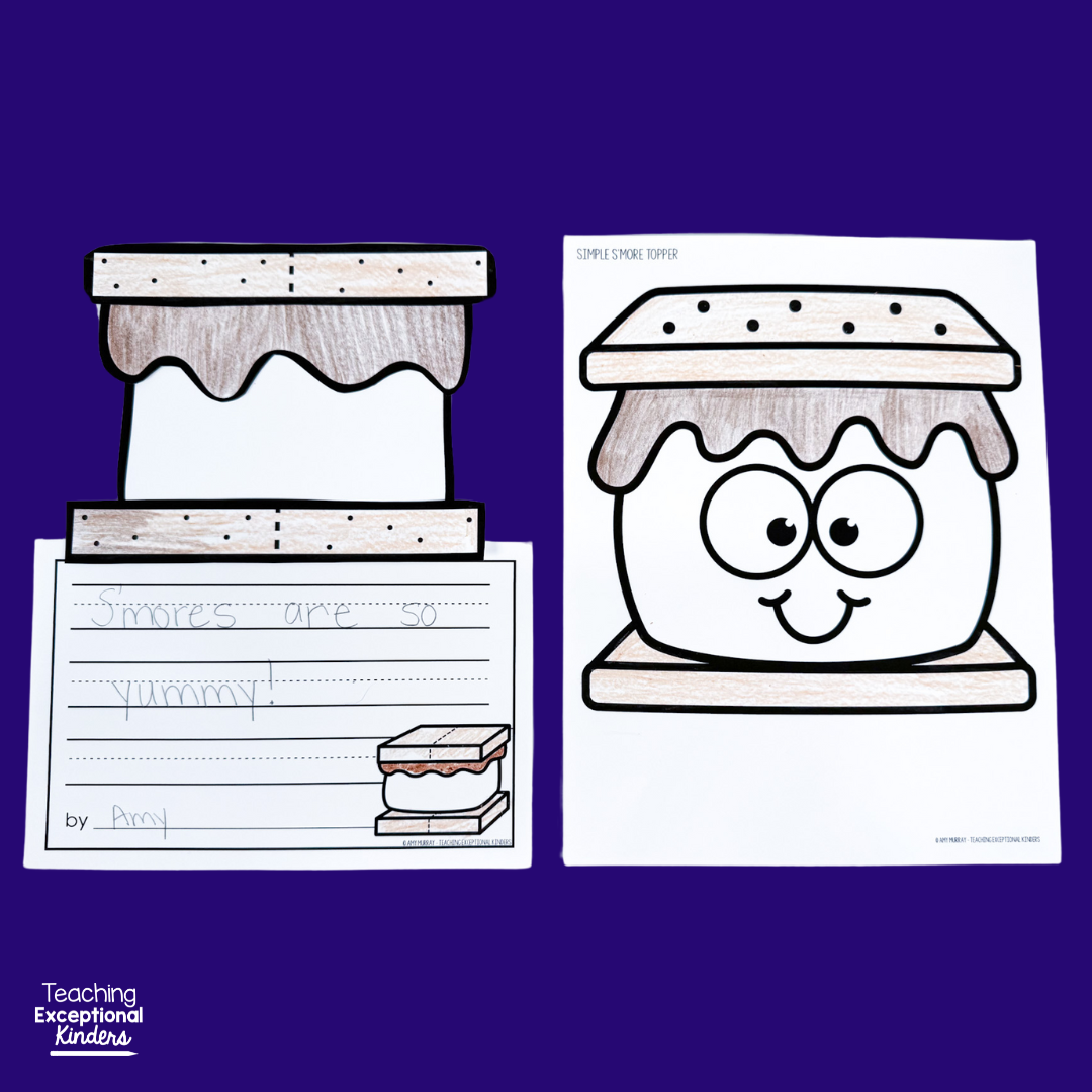 S'more Writing Craft - Kindergarten Toolbox
