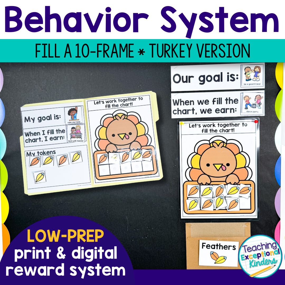 Turkey 10 Frame Behavior System Thanksgiving – Kindergarten Toolbox