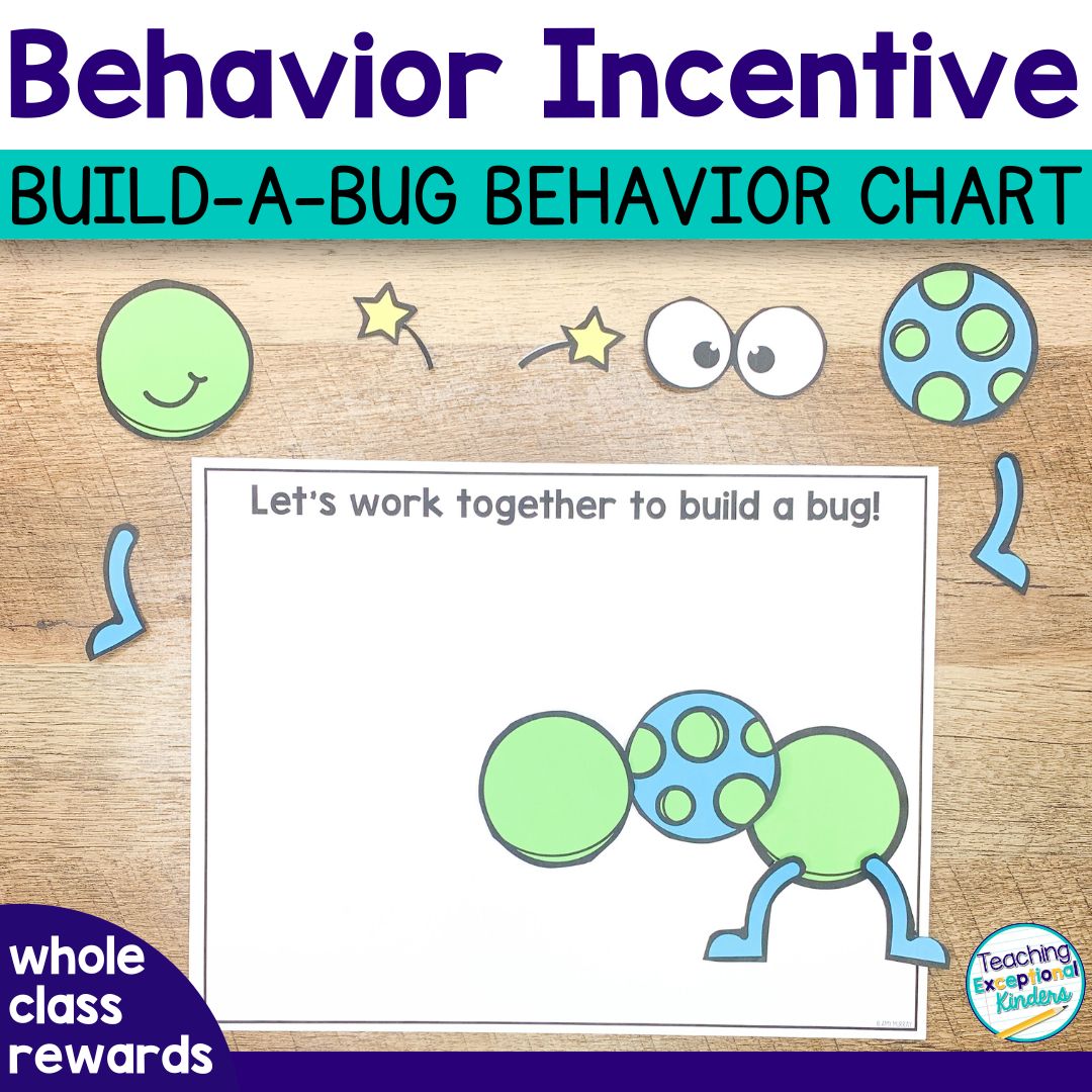 Bug Build a Reward Behavior Chart - Kindergarten Toolbox