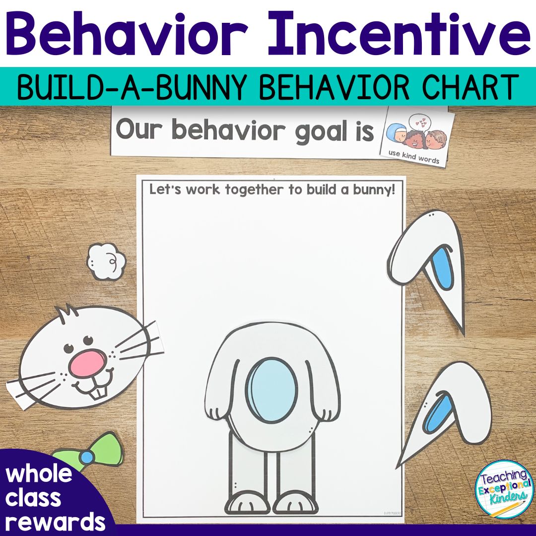 Bunny Build a Reward Behavior Chart - Kindergarten Toolbox