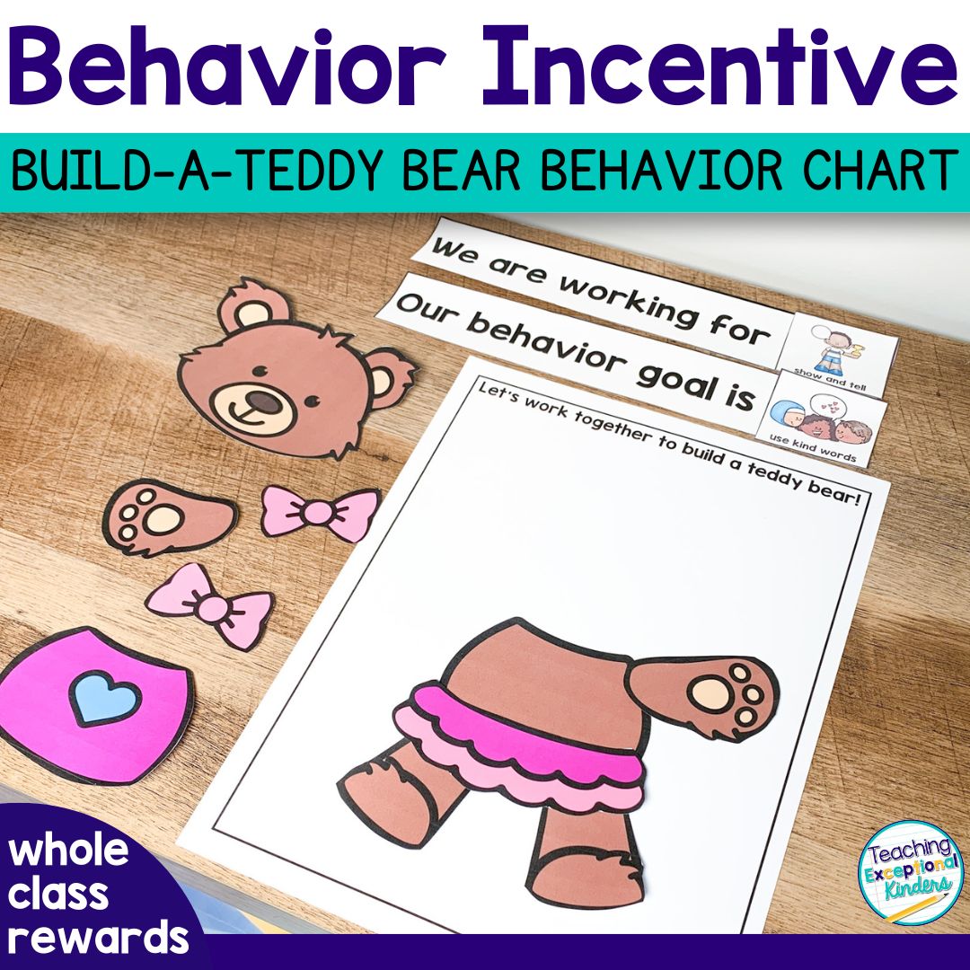 Teddybear Build a Reward Behavior Chart – Kindergarten Toolbox