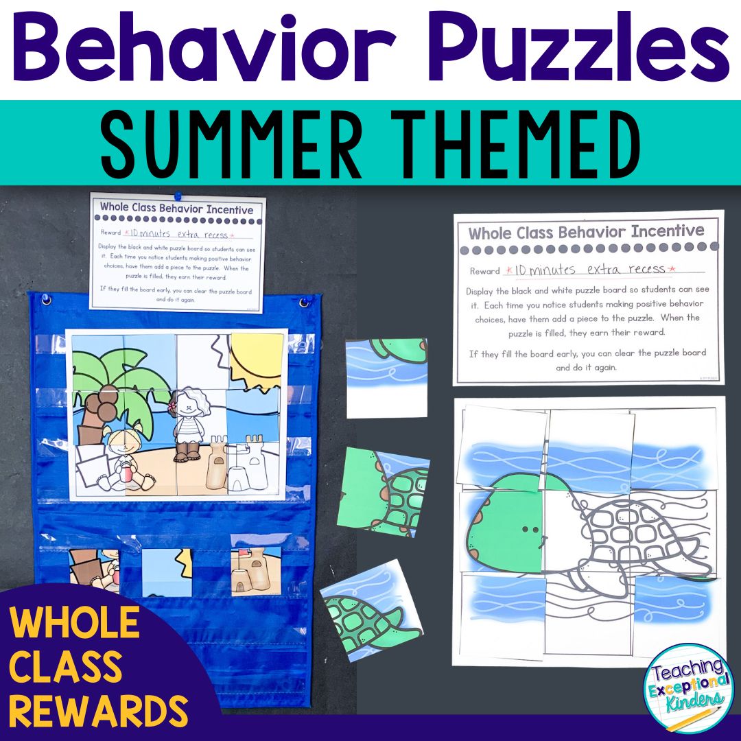 Summer Behavior Puzzle - Kindergarten Toolbox