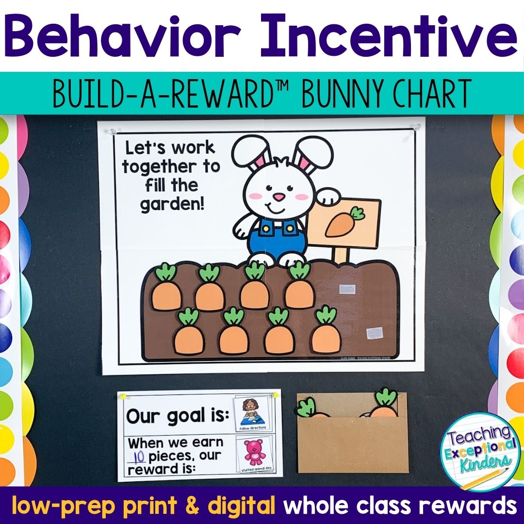 Bunny Build a Reward Scene Behavior Chart – Kindergarten Toolbox