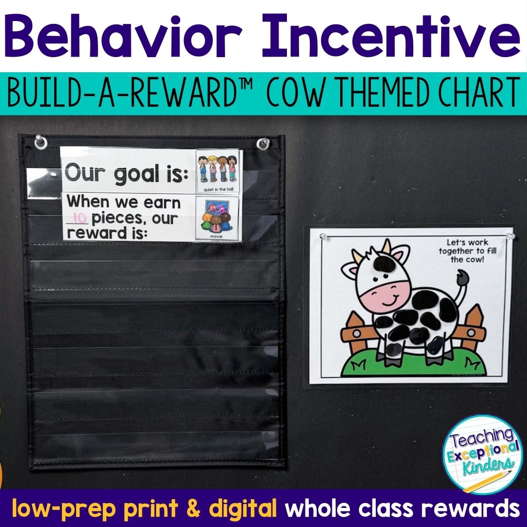 Cow Build a Reward Scene Behavior Chart – Kindergarten Toolbox