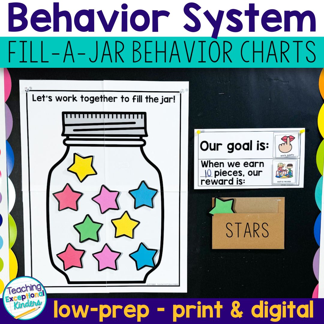Fill-a-Jar Whole Class Behavior System - Kindergarten Toolbox